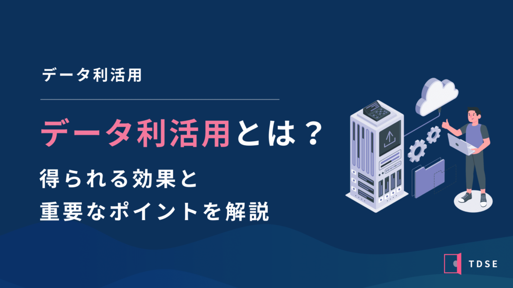 【事例あり】データ利活用とは？得られる効果と重要なポイントを解説 | TDSEマガジン | TDSE株式会社